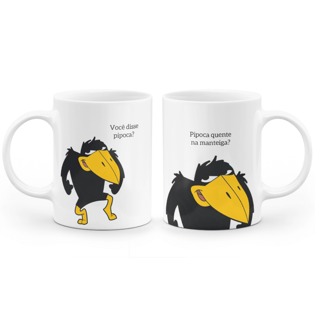 Caneca Pica-Pau Jubileu - você disse pipoca? • Canecas 24 Horas